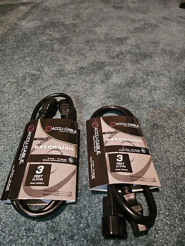 American DJ ADJ ECCOM-3 Black 3FT 16 Gauge | Reverb