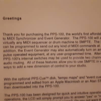 JLCooper PPS-100 MIDI-SMPTE Syncroniser/Event Generator | Reverb