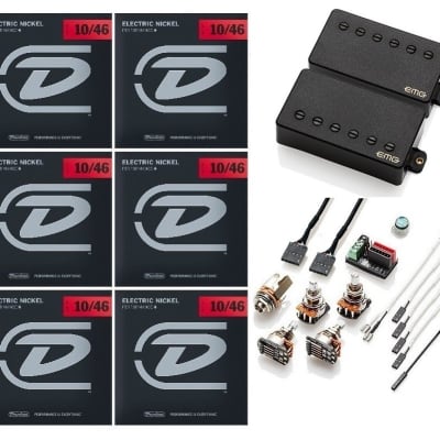 EMG Revelation Rev Set Brushed Black Chrome Prashant Aswani | Reverb