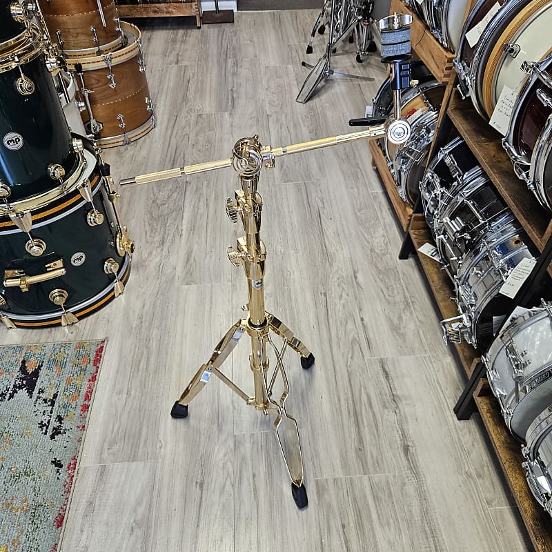 DW 9700GD Gold Double Braced Boom Arm Cymbal Stand | Reverb