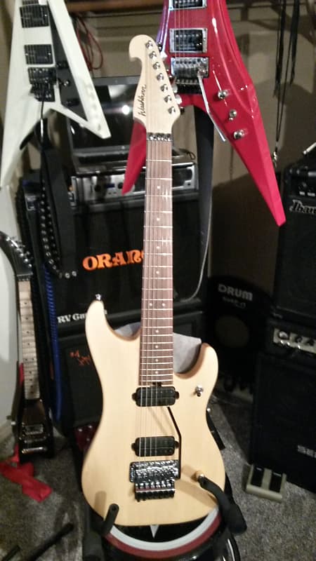 Washburn 7 string N27NM 2013 Natural Finish | Reverb