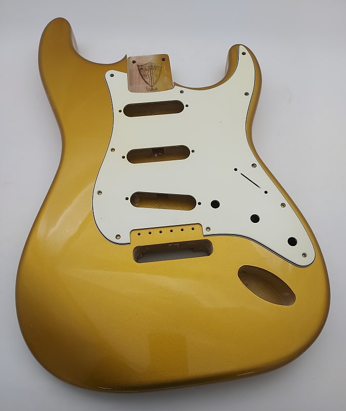 4lbs BloomDoom Nitro Lacquer Aged Relic Firemist Gold S-Style | Reverb