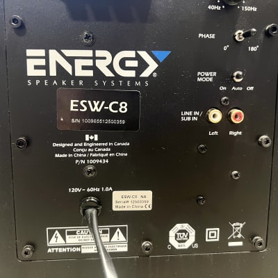 Energy ESW-C8 Front-Firing 8" Powered Subwoofer 240W Dynamic | Reverb