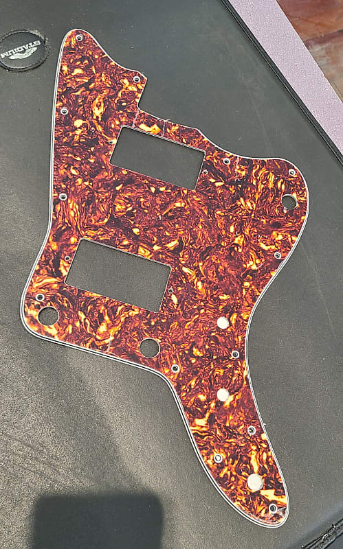 Fender Squier Jazzmaster P90 Pickguard - Ivory & Brown | Reverb