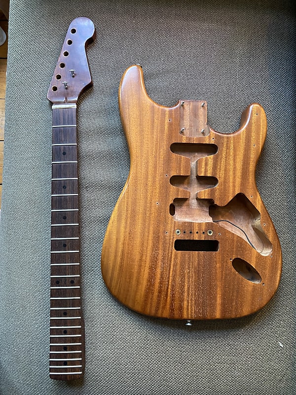 USACG mahogany Stratocaster - Used | Reverb