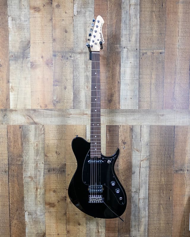 Aria Baritone Electric Guitar Black, MIRC | Reverb