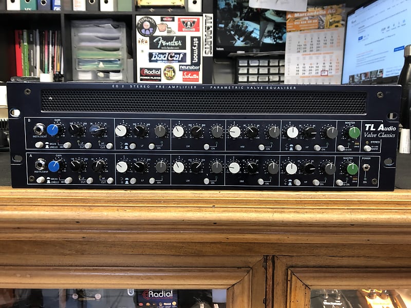TL Audio EQ2 2 Channel Valve 4 Band EQ Equalizer 2000's Dark | Reverb
