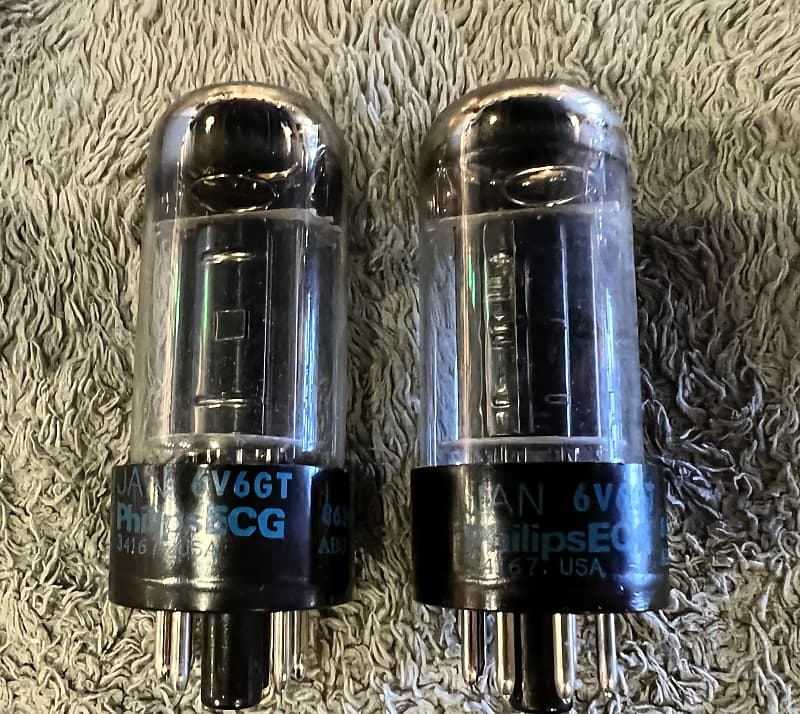 Philips NOS 6V6GT Matched Pair Power Tubes | Reverb