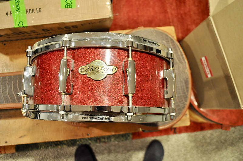 Pearl Masters MCX Red Sparkle 5x14" SNARE | Reverb