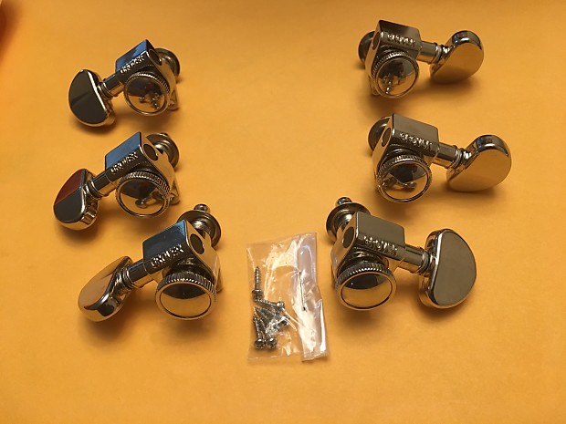 Grover Nickel Locking Tuners (502) 3x3 in Nickel | Reverb