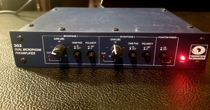 Symetrix 302, Dual Mic Preamp With Power Supply | Reverb