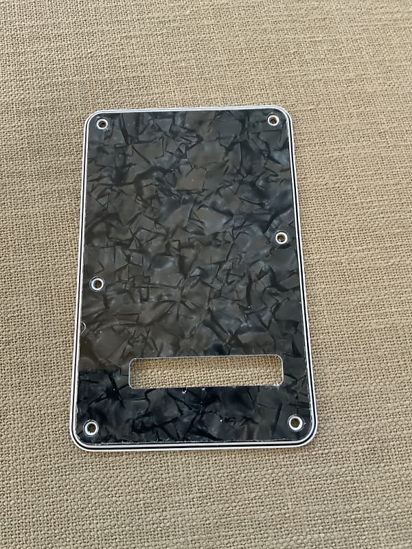 Fender Standard Stratocaster / Jazzmaster Back Plate - Black | Reverb