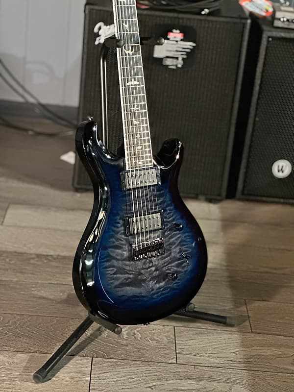 PRS Mark Holcomb 7 String, Holcomb Blue Burst W/ Free | Reverb