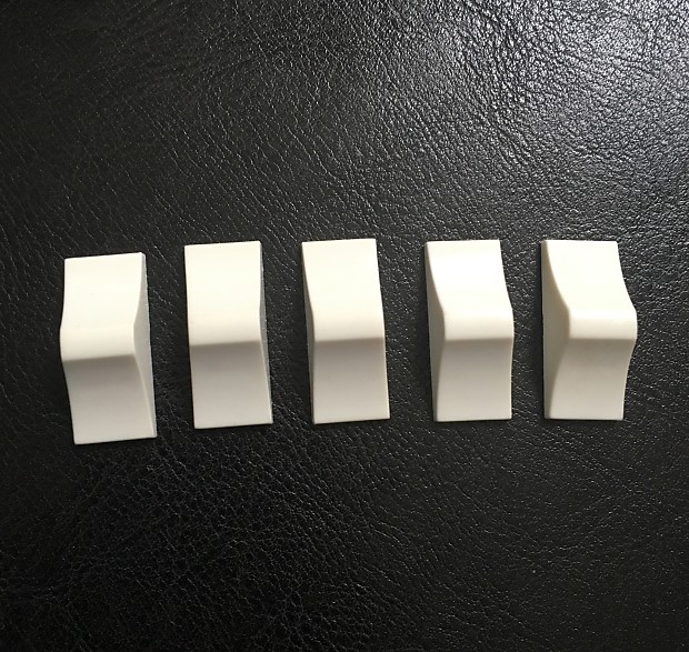 5 Moog Prodigy Slide switch caps, white | Reverb