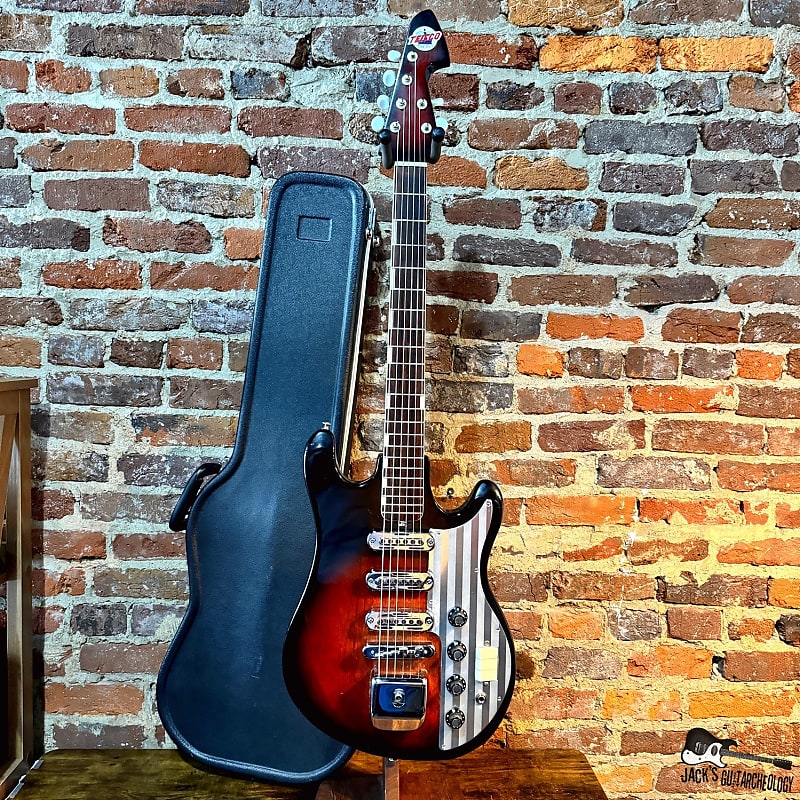 Teisco ET-300 Electric Guitar w/ HSC (1960s - Redburst) | Reverb