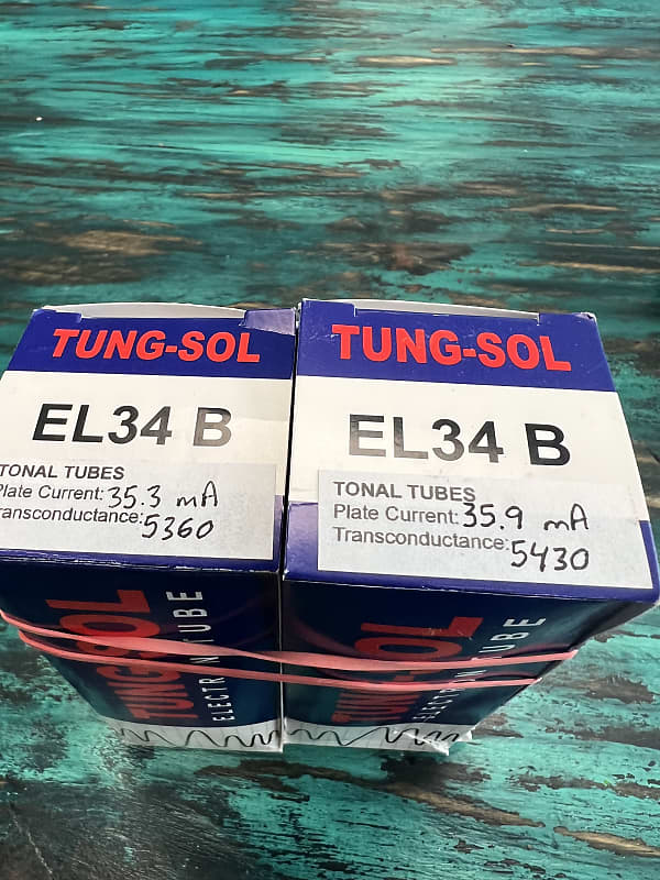 Matched pair Tung Sol EL34B | Reverb