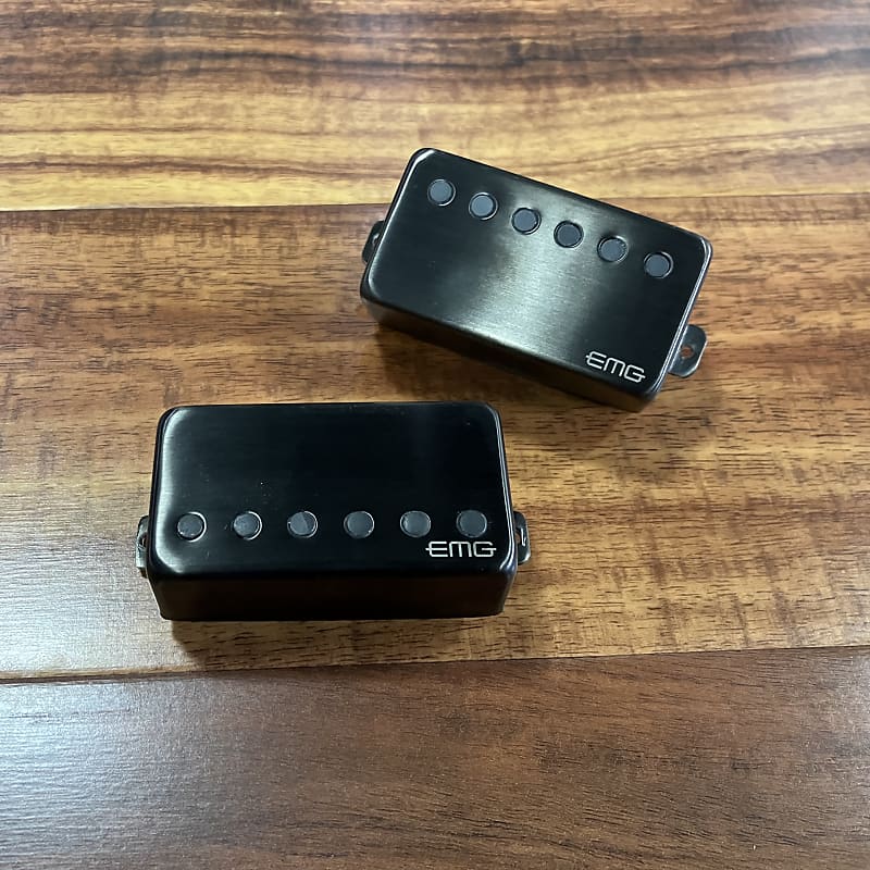 EMG 57TW + 66TW set - Black Nickel Covers | Reverb
