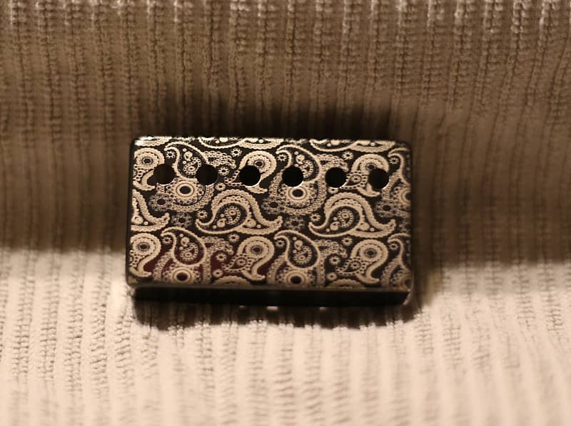 C-N-C Customs Custom Laser Etched Black "52mm Paisley Pickup | Reverb