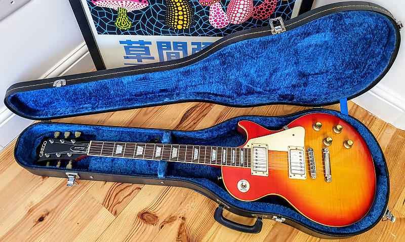 Greco EG450 1979 - FujiGen Cherry Burst Flame Top Les Paul | Reverb