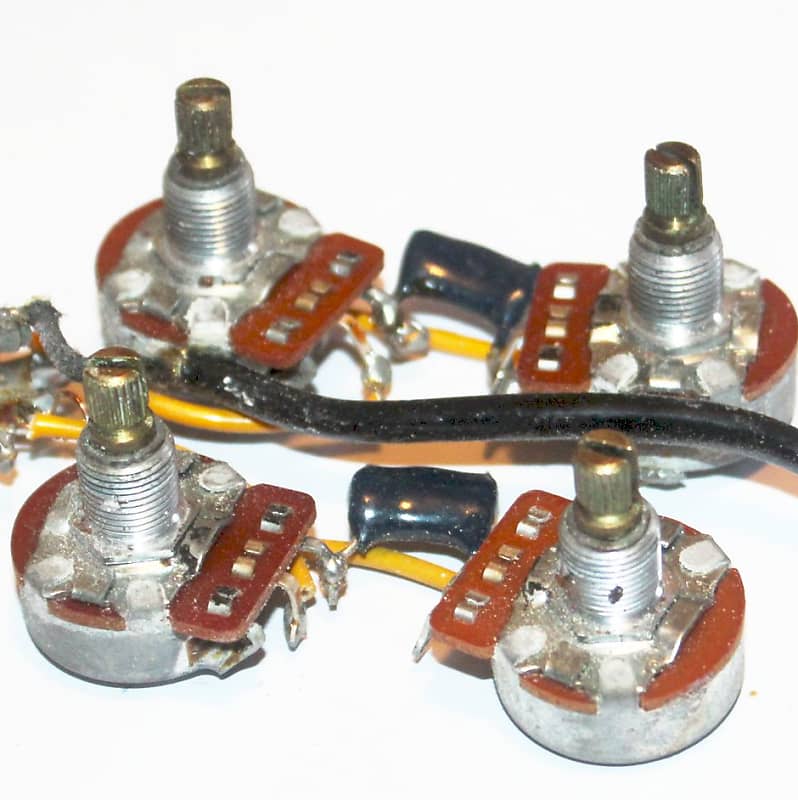 Vintage 1972 Gibson Volume Tone Pots 1970's Les Paul ES Sg | Reverb