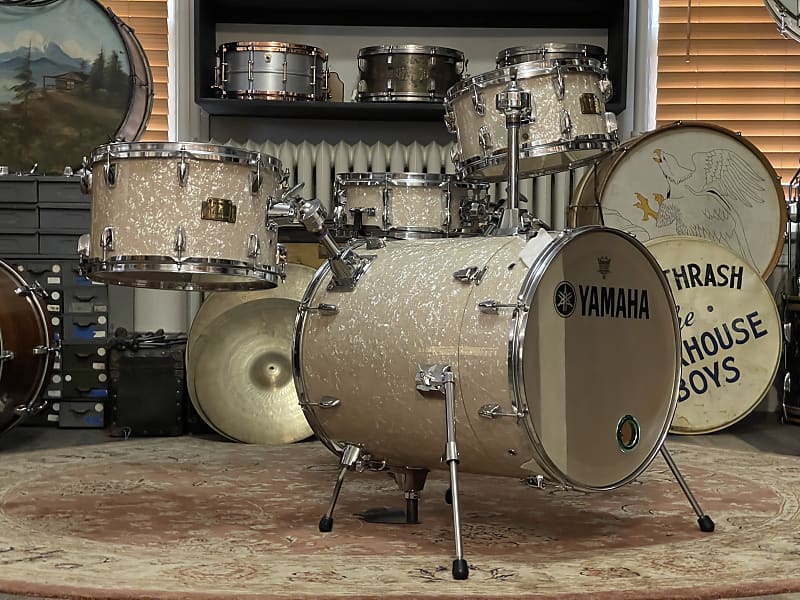 Yamaha Al Foster Hip Gig Drum Set - White Marine Pearl | Reverb