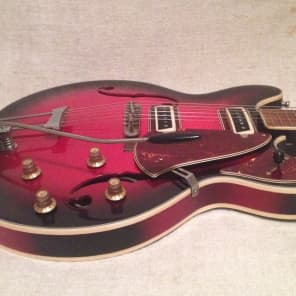 Vintage 1960's Aria Conrad Redburst Hollowbody Electric | Reverb