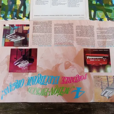 Vintage 1960's Farfisa Compact Organ Poster! Super Rare, | Reverb