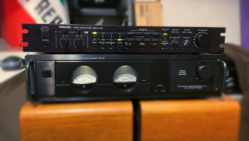 Nikko Beta 50 Stereo Preamplifier. Good Condition. Works | Reverb