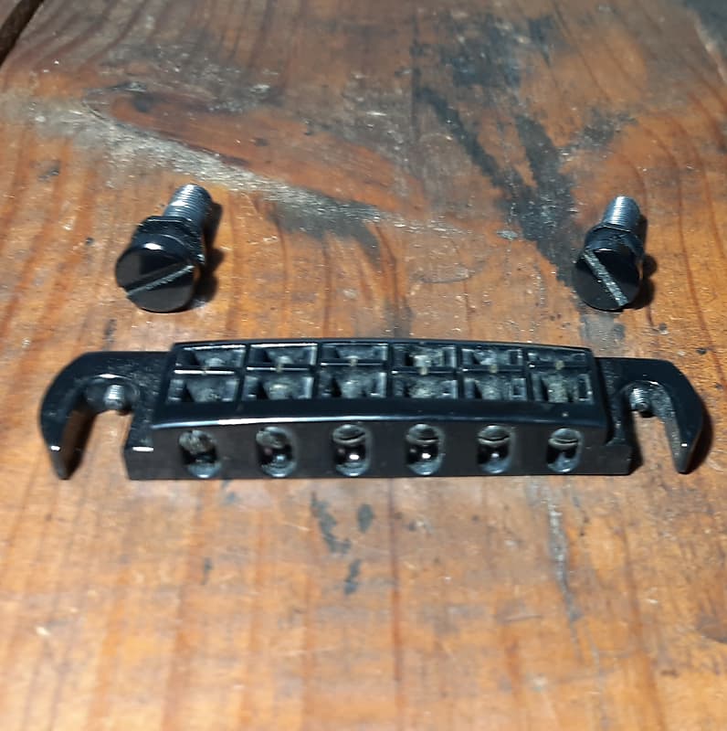 TonePros AVT II Black intonatable wraparound bridge with | Reverb