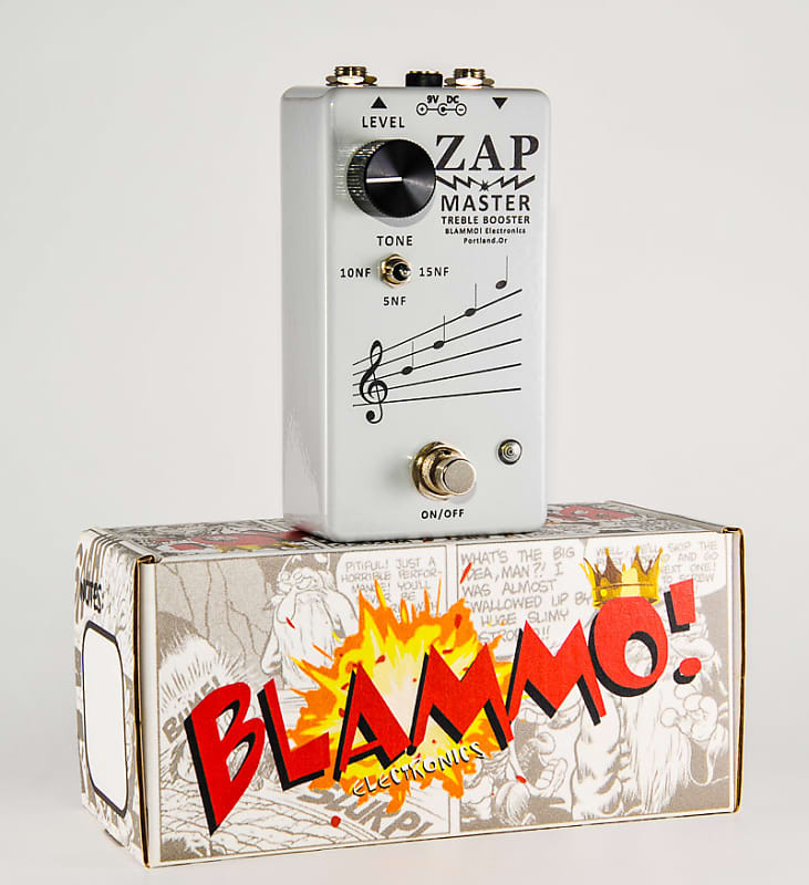 Blammo Zap Master Treble Booster - Mint - Free Priority Ship | Reverb