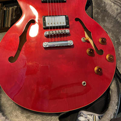 Epiphone ES 335 / Dot 2007 - Cherry Red Transparent | Reverb