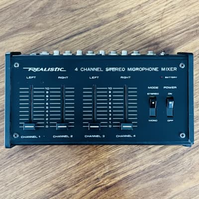 Realistic 4 Channel Stereo Microphone Mixer | Reverb