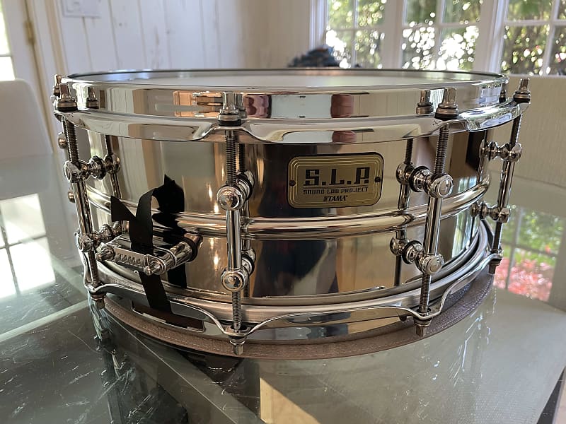 Tama SLP Vintage Steel Snare 14x5.5" | Reverb