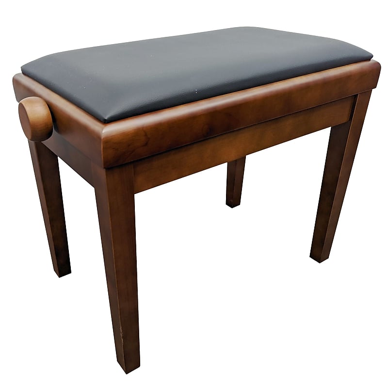 Nocturne Maestro Adjustable Height Piano Stool; Dark Walnut | Reverb