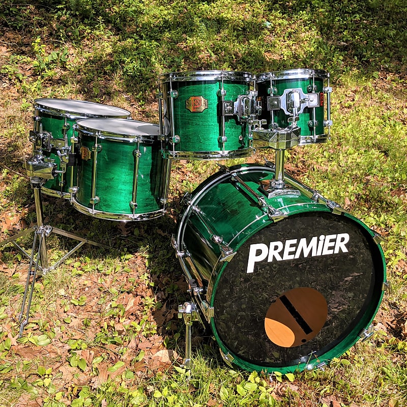 Premier Signia 5PC Drum Set. Mid-1990's. Maple Shell/Beech | Reverb
