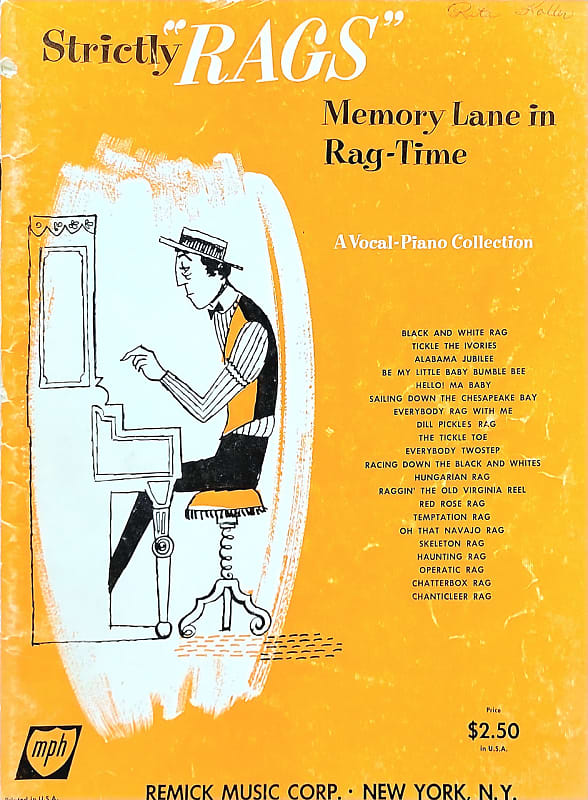 USED/VINTAGE - Strictly Rags - Memory Lane in Rag-Time | Reverb