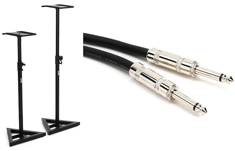 On-Stage Stands SMS6000-P Studio Monitor Stands Bundle with | Reverb
