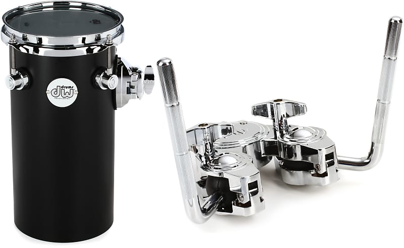 DW Design Series Rata Tom - 12 x 6 inch - Black Satin Bundle | Reverb