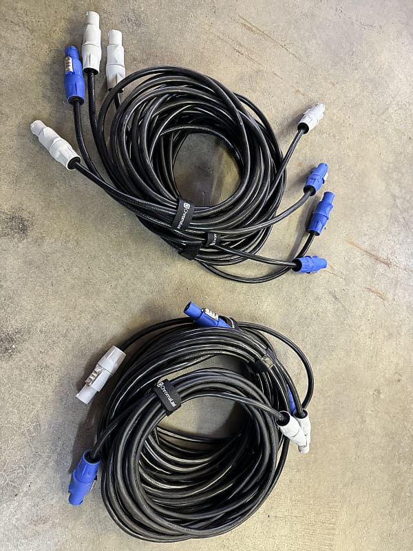 Seven PowerCon A-B Cables 3@25ft / 4@15 ft 2023 - NA3CFCA to | Reverb