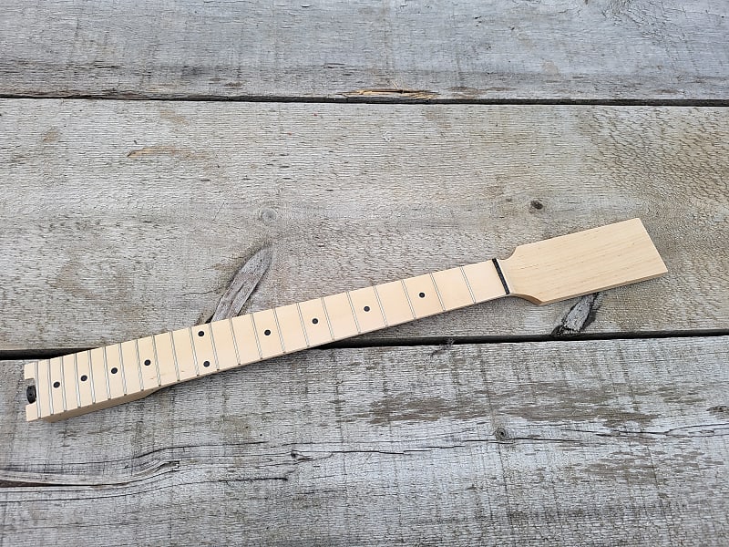 22 fret paddle Head Guitar Neck Replacement spoke wheel truss | Reverb