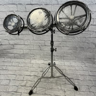 Remo Roto tom 8" and 10" with mounting bar and stand | Reverb