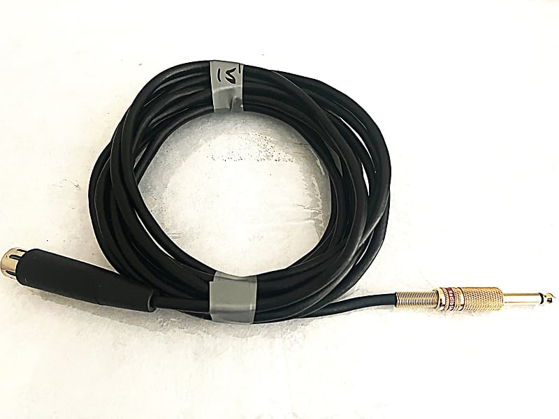 15 foot long audio cable, 1/4" male phono to 1/4" male XLR | Reverb