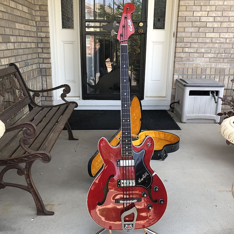 Hagstrom Concord C1 Bass 1965 - 1971 Cherry Red w/ OHSC | Reverb