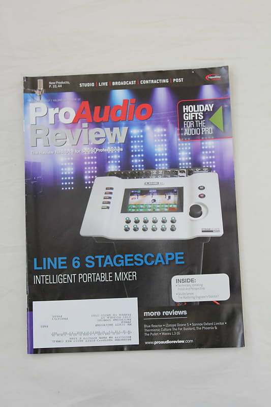 Pro Audio Review Magazine Back Issue November 2012 | Reverb