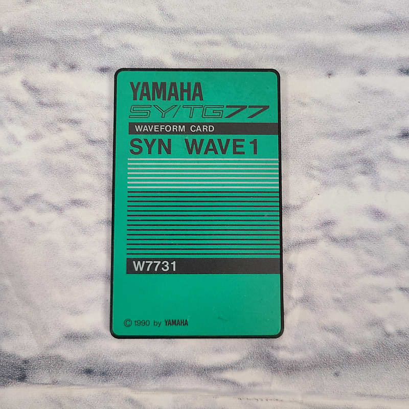 Yamaha SY/TG77, W7731 Syn Wave 1 Waveform Card | Reverb