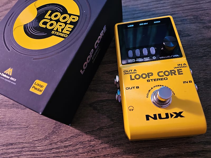 NUX Loop Core Stereo Looper with MIDI and Drum Patterns | Reverb
