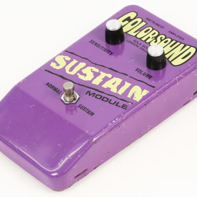 1973 Colorsound Sustain Module Pedal - Rare Large Box PURPLE | Reverb