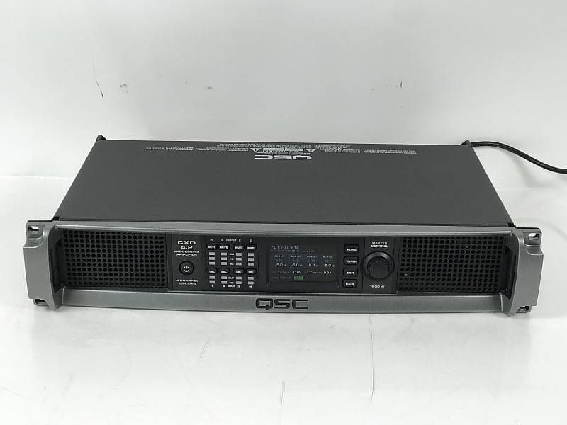 QSC CXD 4.2 4-Channel 2000w DSP Amplifier | Reverb