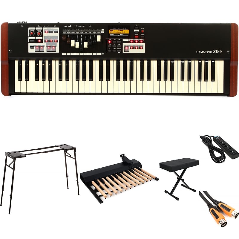Hammond XK-1c 61-Key Portable Organ Stage Bundle | Reverb
