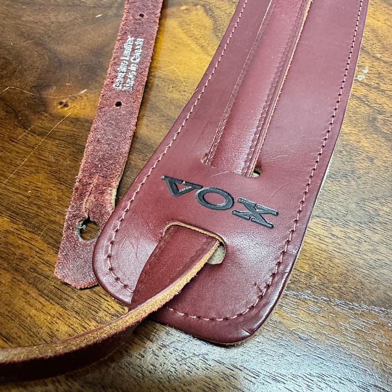 Vintage 60’s Reissue Vox strap - Leather Made in Canada | Reverb